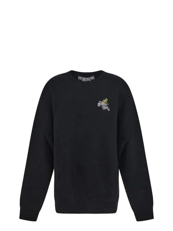 Off-White Floral Arrows Crewneck Sweatshirt - Black