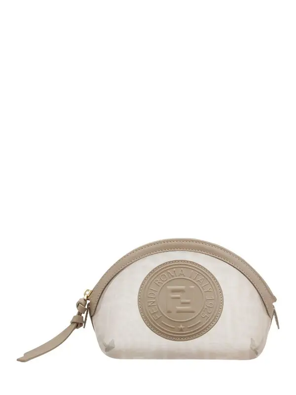 Fendi Ff Embossed Toiletry Case - Light Brown
