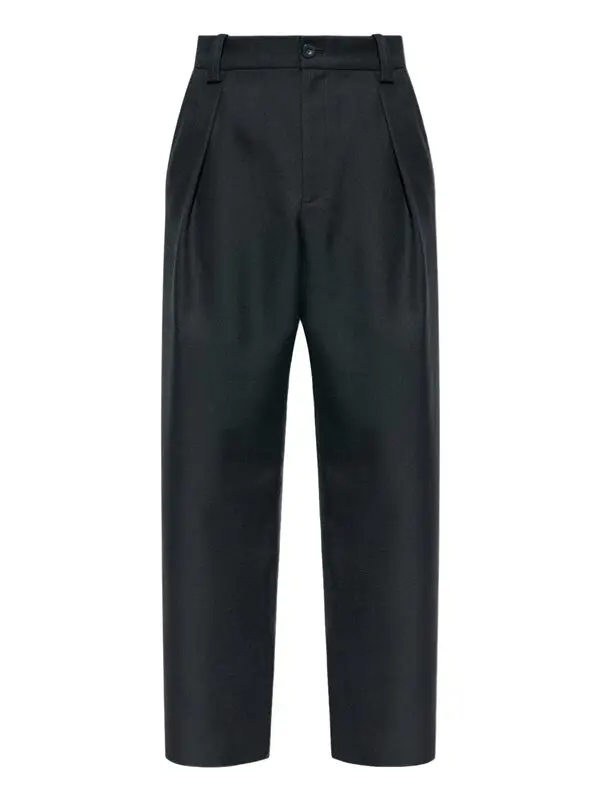 A.p.c. Regular Fit Pleat Detailed Trousers - Black