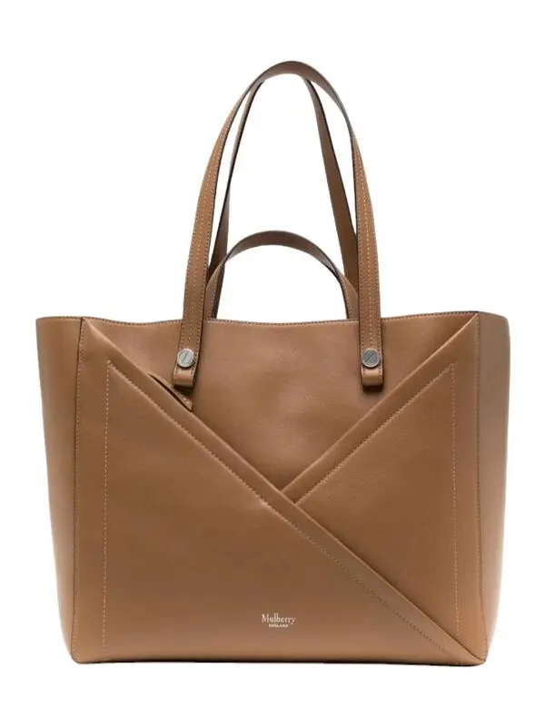 Mulberry Leather Tote Bag - Brown