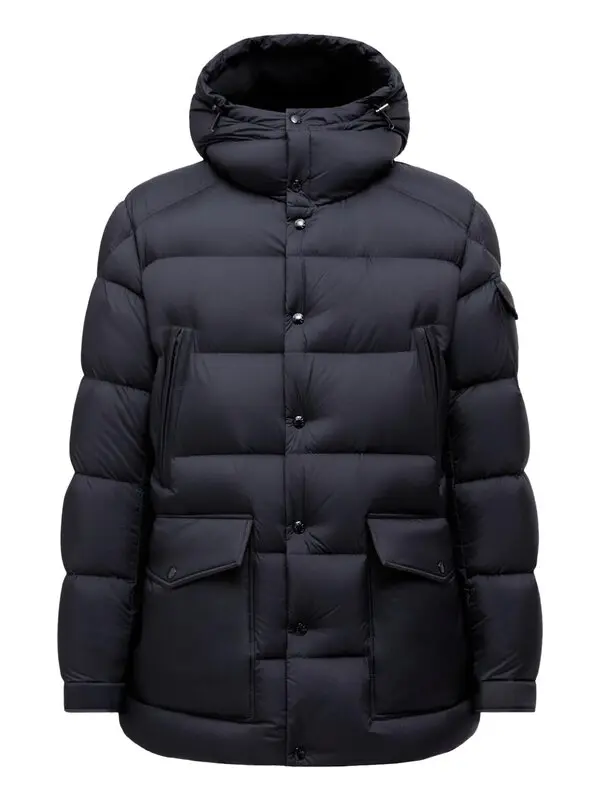 Moncler Bretagne Down Jacket With Drawstring Waistband - Navy Blue