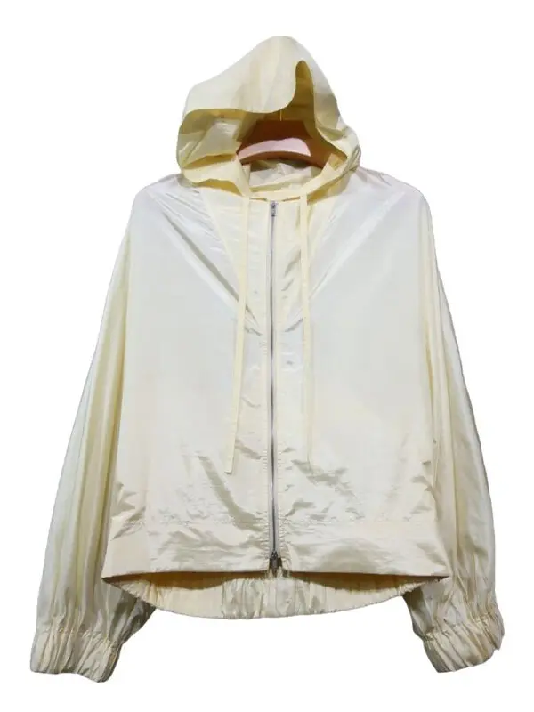 JIL SANDER Hooded Casual Zip-up Jacket - No