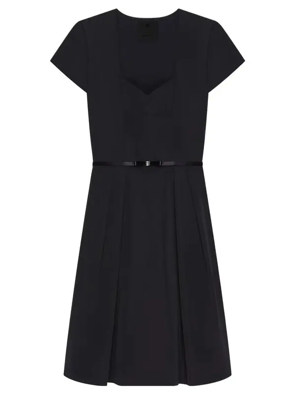 Givenchy 4g Bow Short-sleeved Mini Dress - Black