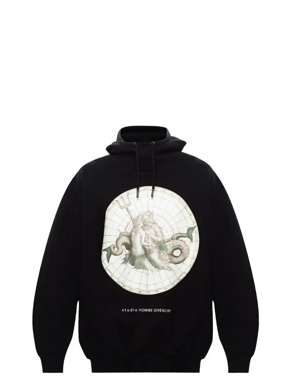 Givenchy Graphic Print Hoodie - Black