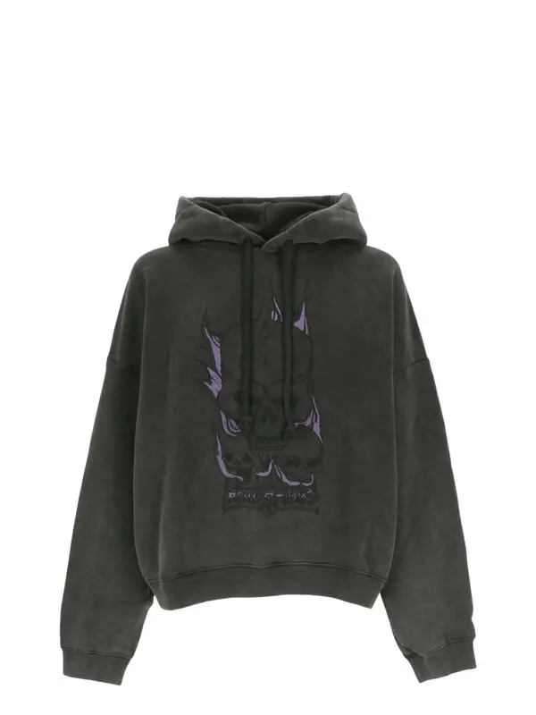 Acne Studios Graphic Printed Hoodie - Black