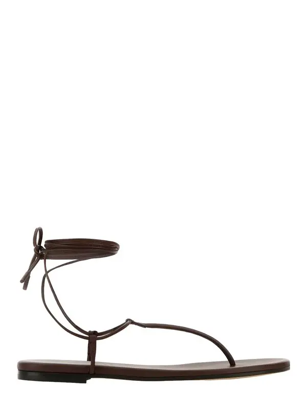 GIANVITO ROSSI Slingback Open-toe Flat Sandals - Black