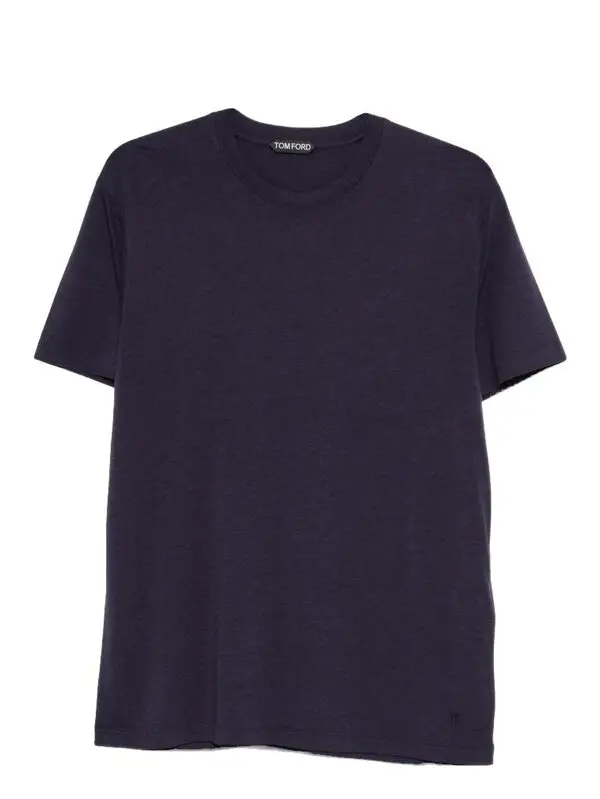 TOM FORD Short-sleeve Crewneck T-shirt - Black