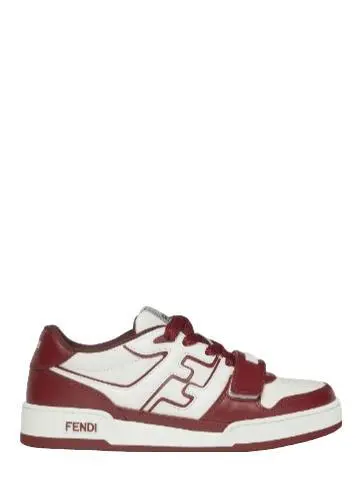 Fendi Low-top Sneakers With Logo Detail - Wine Red