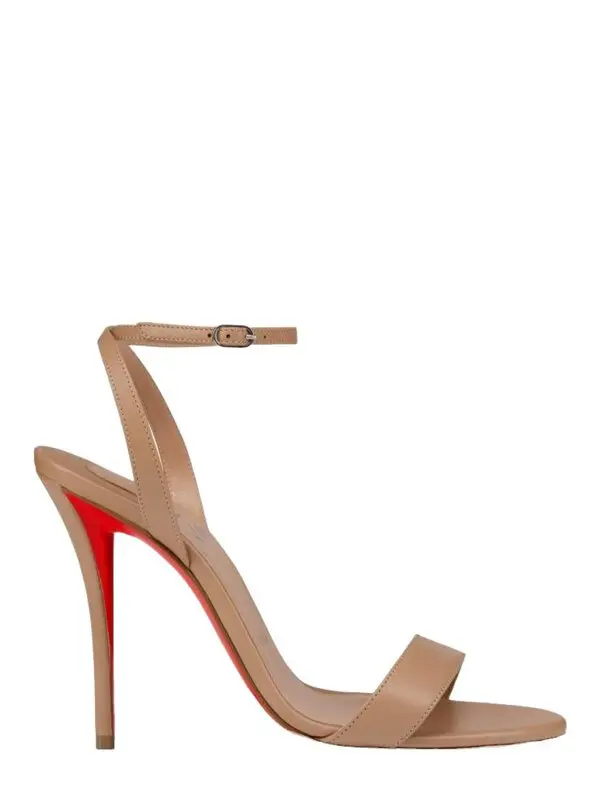 CHRISTIAN LOUBOUTIN 100mm Miss Z Leather Sandals - Blush