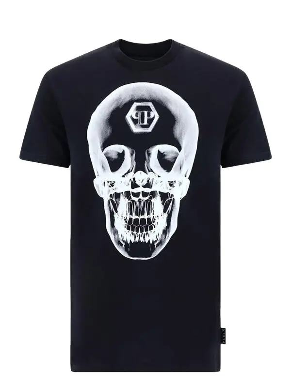 Philipp Plein Skull Printed Crewneck T-shirt - White