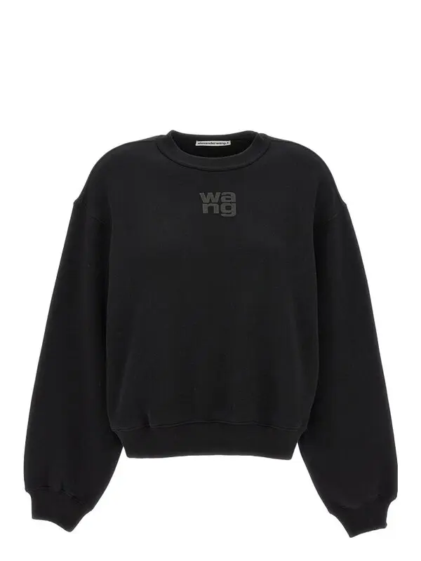 Alexander Wang Essential Terry Crewneck Sweatshirt - Black