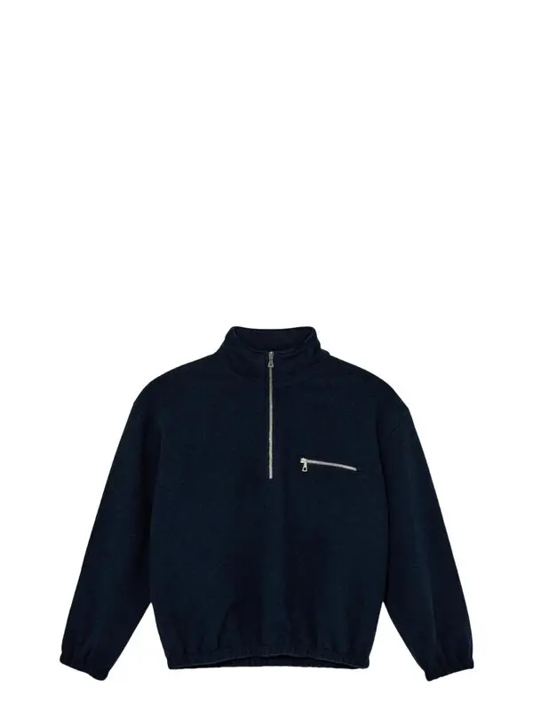 RIER Wool Fleece Sweatshirt - Black