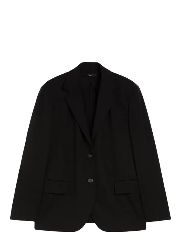 Max Mara Single-breasted Tailored Blazer - Black