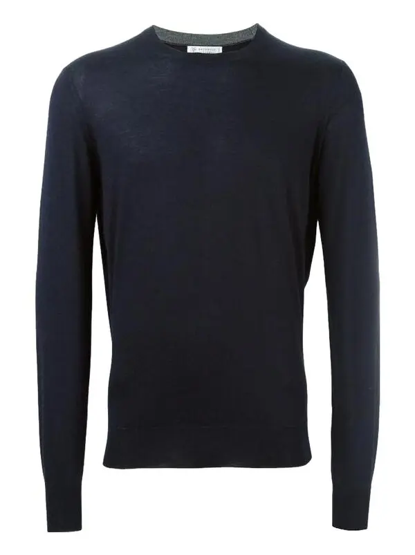 Brunello Cucinelli Cashmere Crewneck Jumper - Black
