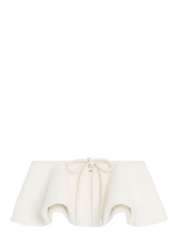 Celine Peplum In Cashmere And Wool - White