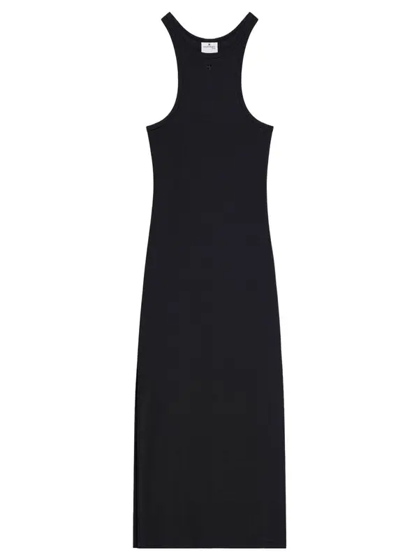COURREGES Racerback Jersey Midi Dress - Black