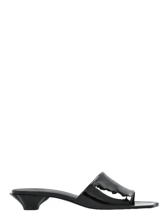 Chloé Flower Open-toe Mules - Black
