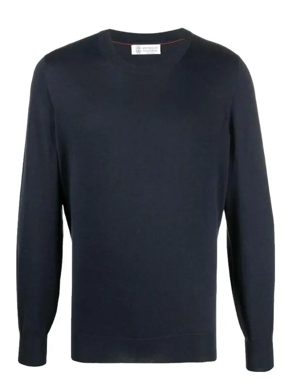 Brunello Cucinelli Crewneck Knitted Jumper - Black