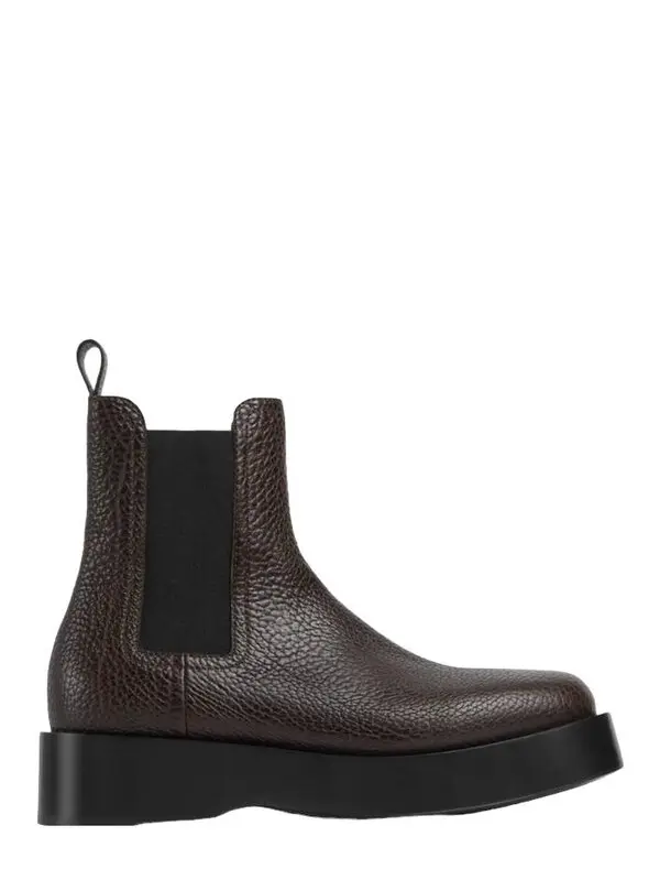 Bottega Veneta Torino Chelsea Ankle Boots - Fudge Color
