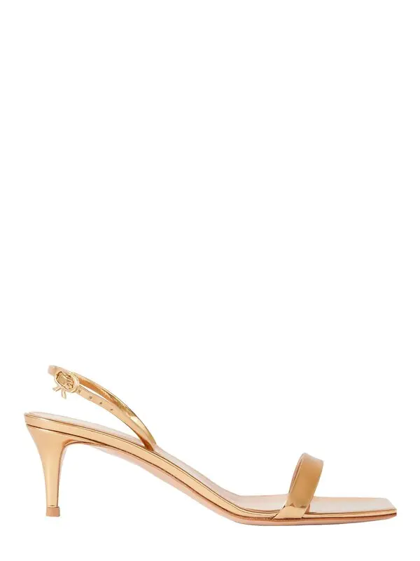 GIANVITO ROSSI Open-toe Slingback Sandals - Nude