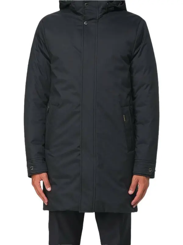 MOORER Raffaello Hooded Coat - Dark