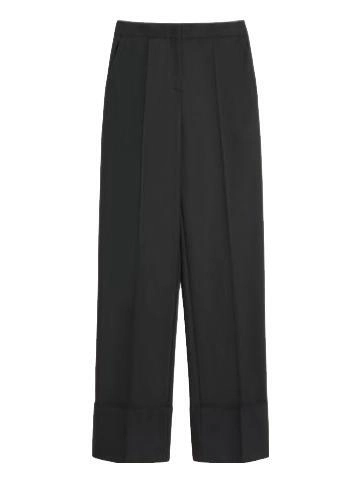 Valentino Garavani High Waist Straight Leg Trousers - Black