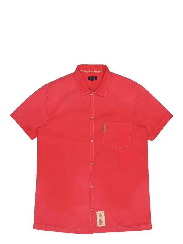 Emporio Armani Logo Detail Shirt - Red