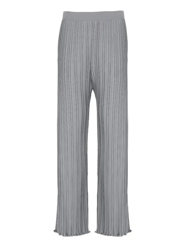 LANVIN Pleated Wide-leg Trousers - Grey
