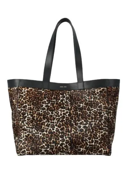 ANINE BING Leopard-pattern Tote Bag - Brown
