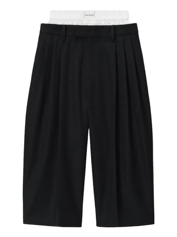Alexander Wang Layered Tailored Culottes - Black