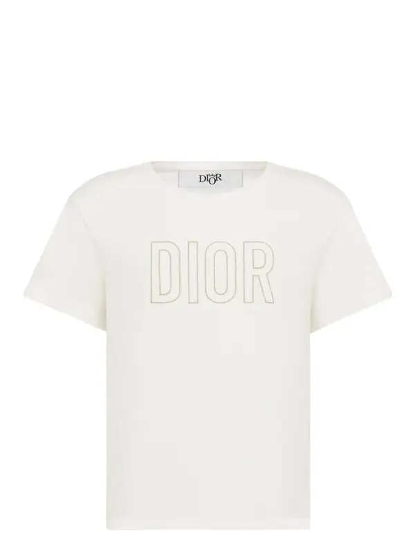 Dior Crewneck Short Sleeve T-shirt - Ivory