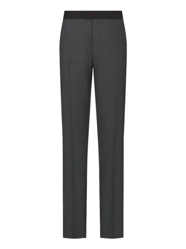 Dior Pants With Oblique Waistband - Black