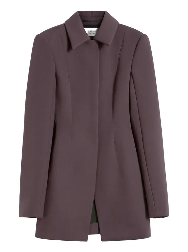 Sportmax Bacio Wool Jacket - Coffee