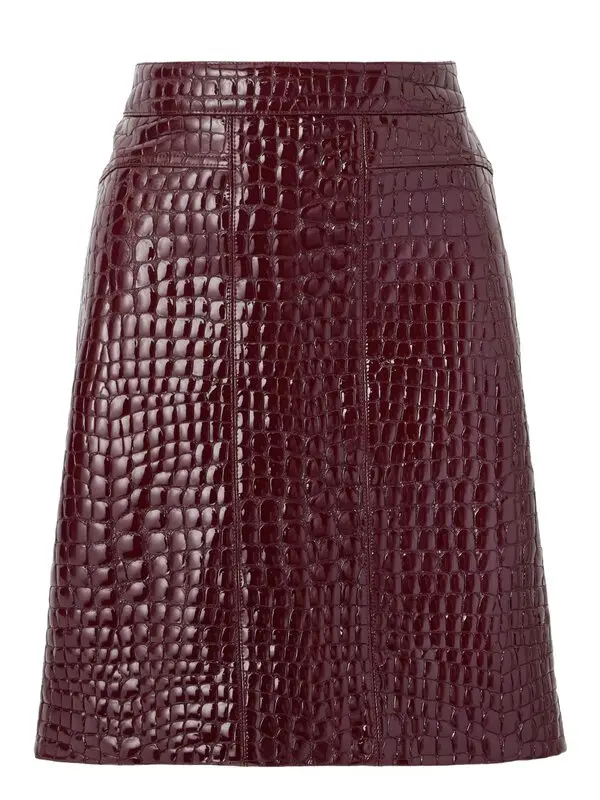 TOM FORD Zipper Skirt - Red