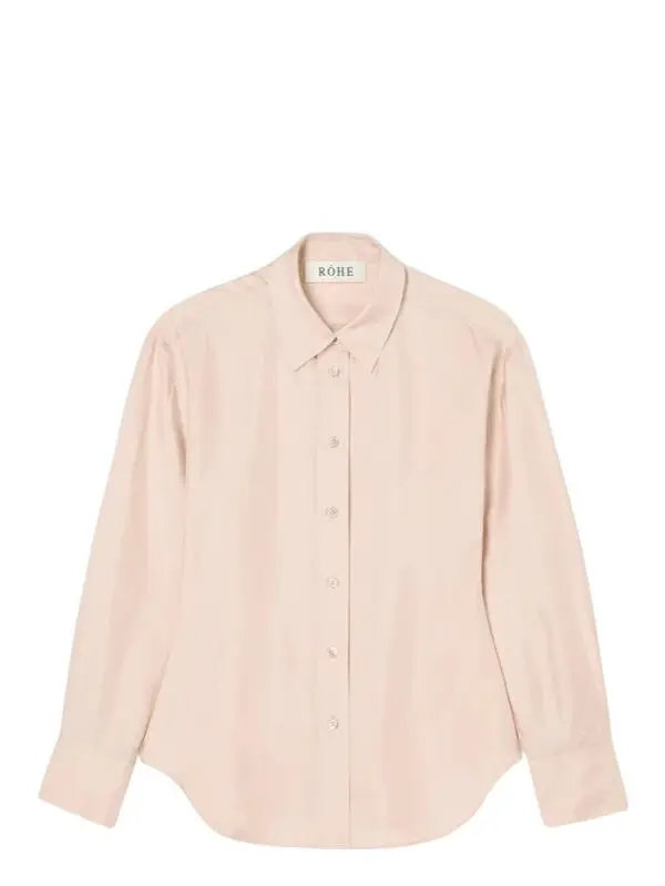 RÓHE Long Sleeve Shaped Shirt - Nude