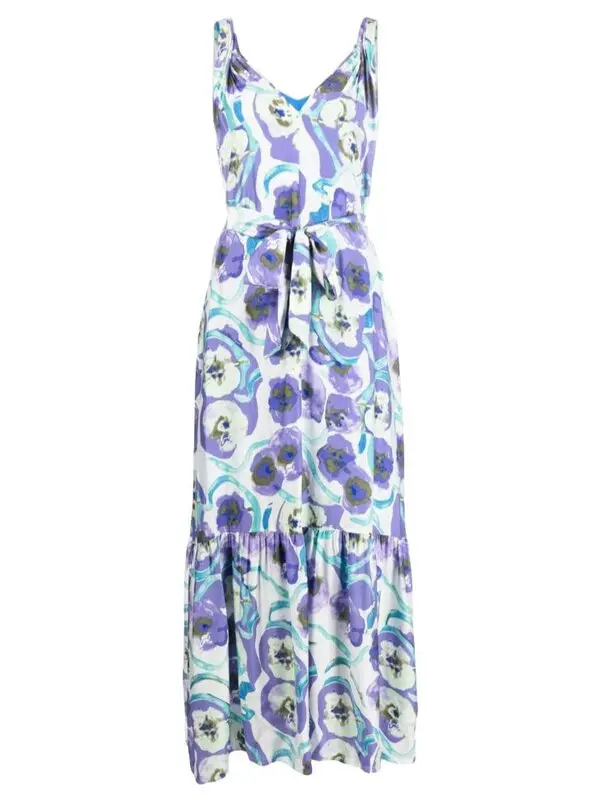 Diane Von Furstenberg Jodie Floral-print Midi Dress - Blue
