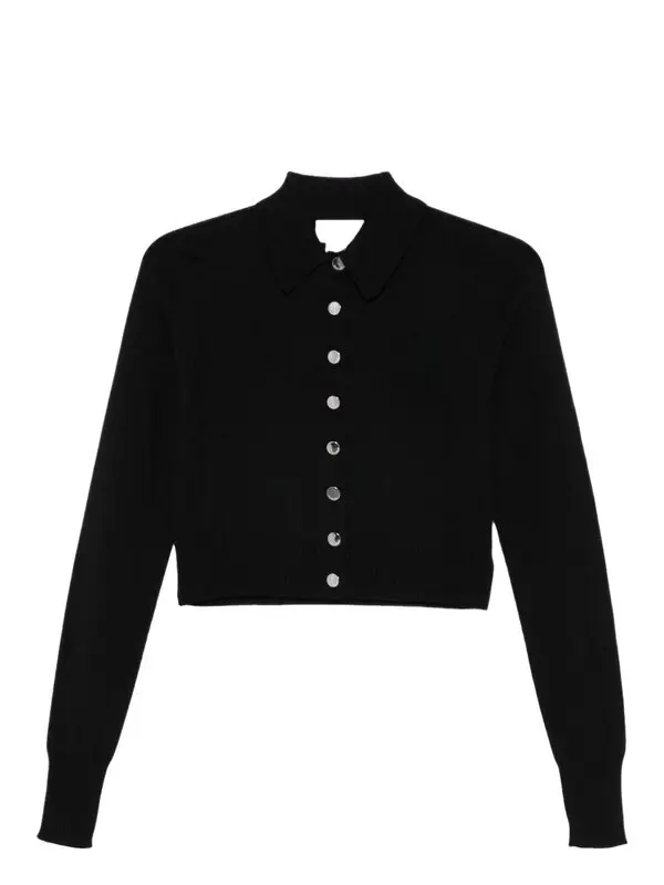 Sportmax Perseo Button-up Knitted Cardigan - Black