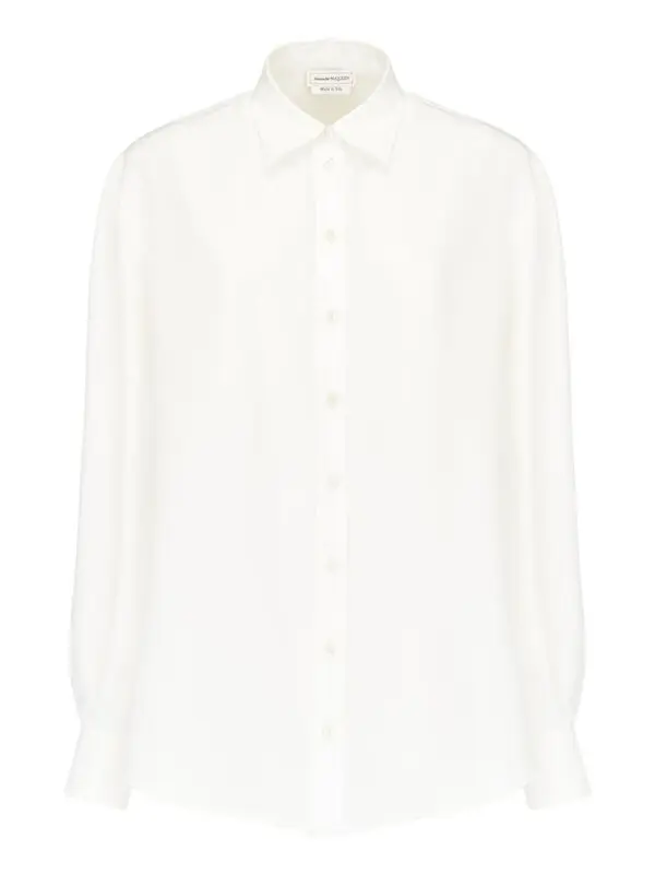 Alexander McQueen Long Sleeve Buttoned Shirt - Ivory