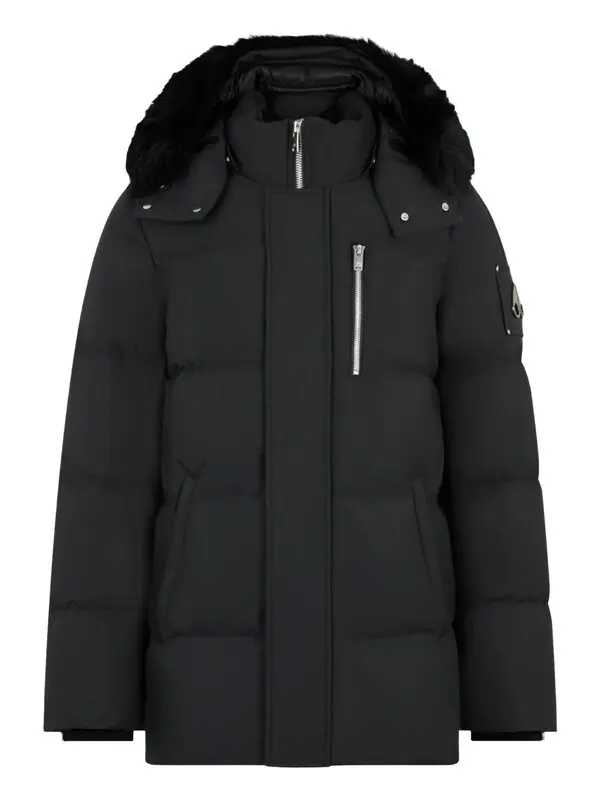 Moose Knuckles Cloud 3q Hooded Puffer Jacket - Black
