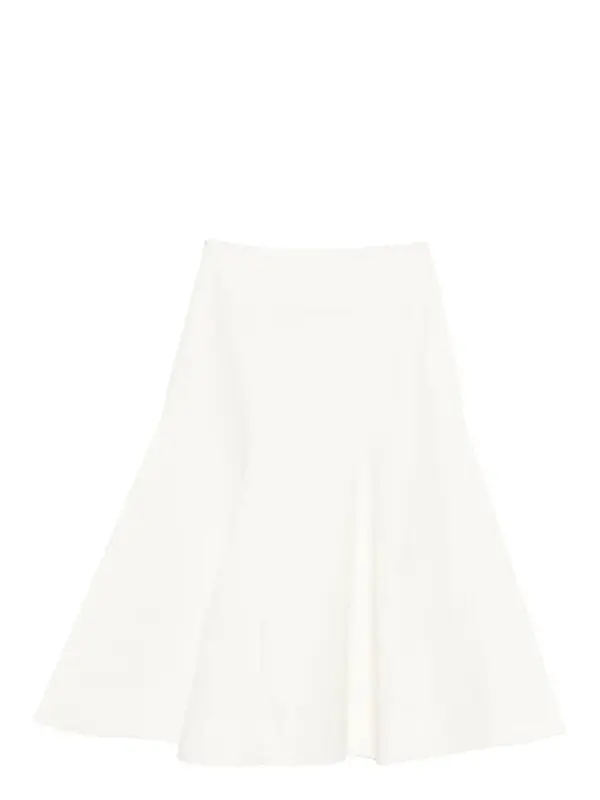 RÓHE A-line Midi Skirt - White