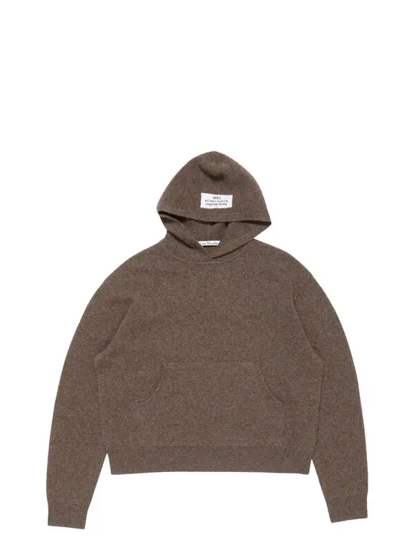 Acne Studios Logo Hoodie - Walnut Brown