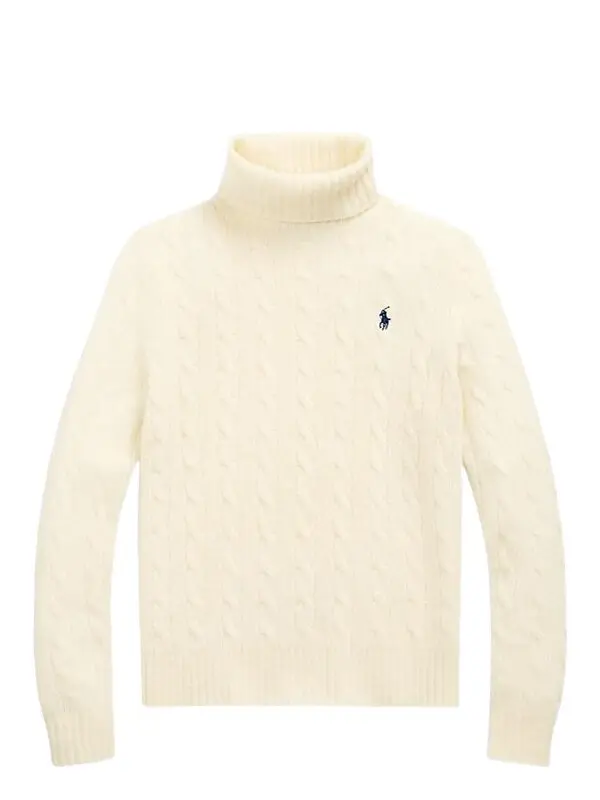 Polo Ralph Lauren Roll Neck Knitted Sweater - Cream