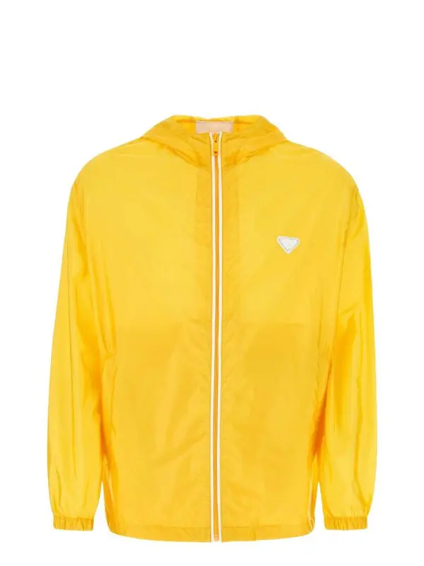 Prada Zip-front Hooded Jacket - No
