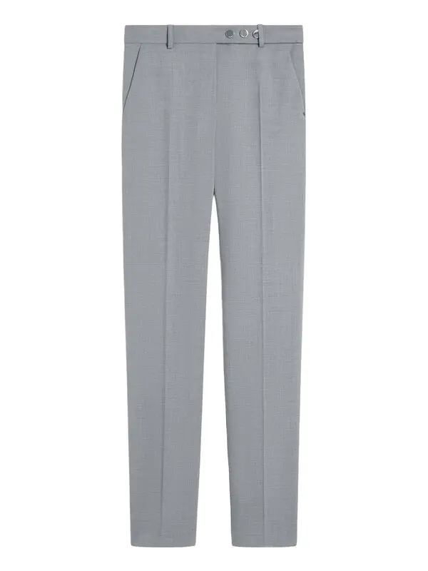 Sportmax Button-detail Tailored Trousers - Medium Gray