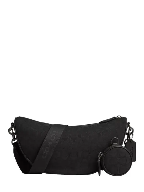 COACH Hall Messenger Bag With Removable Pouch - Black