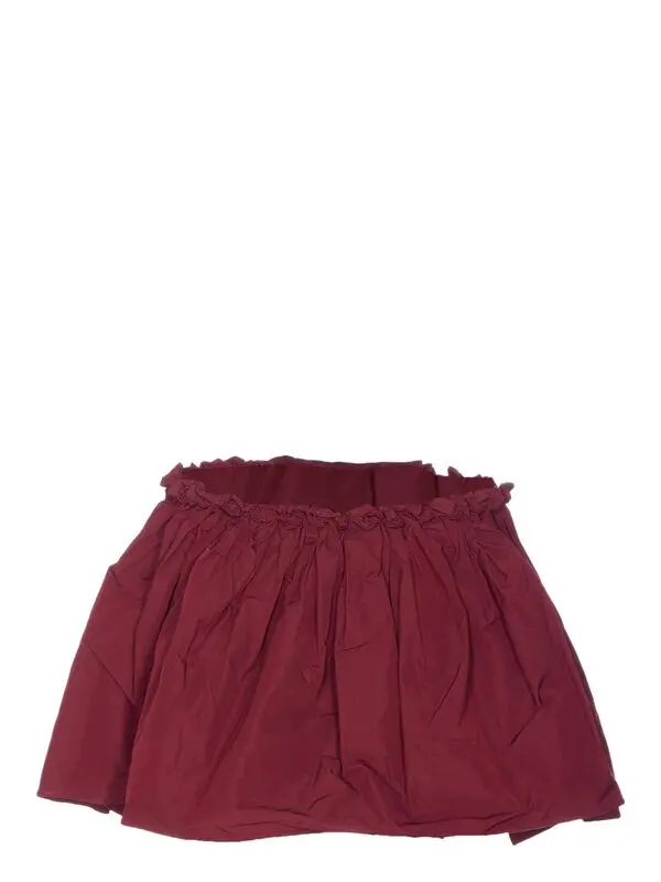 SHUSHU/TONG Elasticized Floral Mini Skirt - No