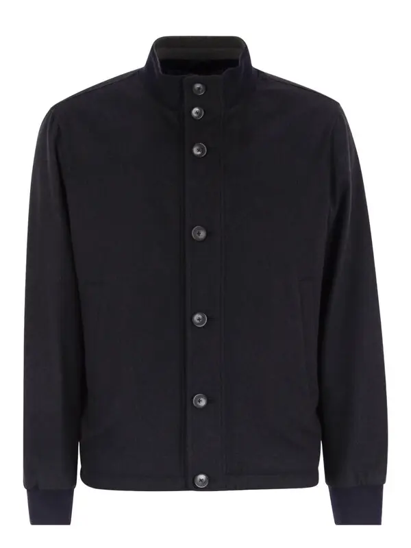 Herno High Collar Casual Jacket - Black