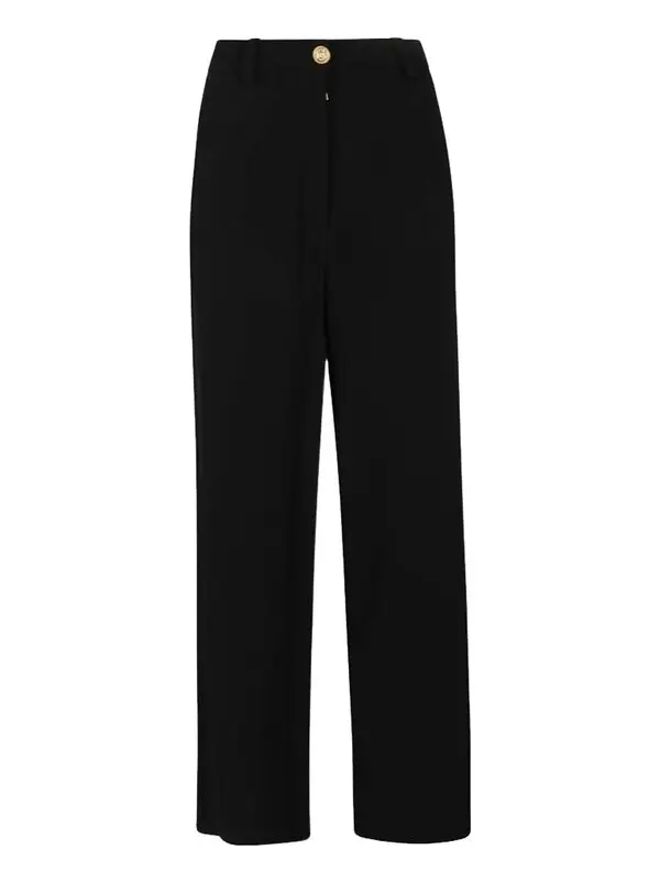 Balmain High-waisted Palazzo Pants - Black
