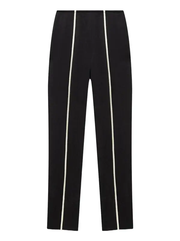 Nanushka Ratana Crinkled Satin Slim-leg Pants - Black