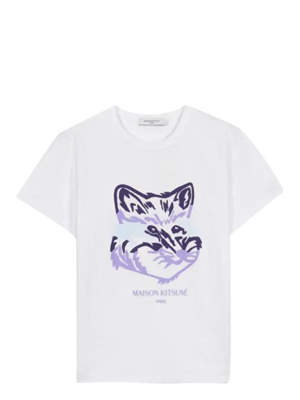 Maison Kitsuné Short-sleeved T-shirt With Graphic Print - White
